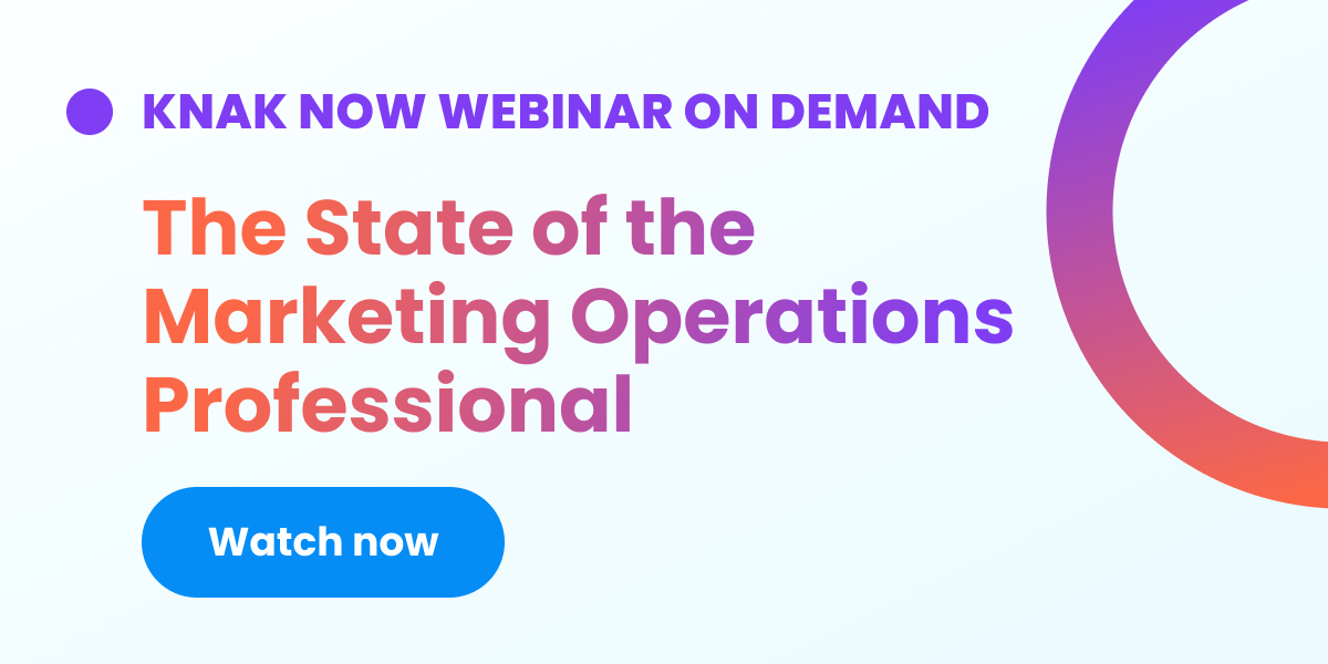 On Demand Webinar: The State of the Marketing Operations Professional