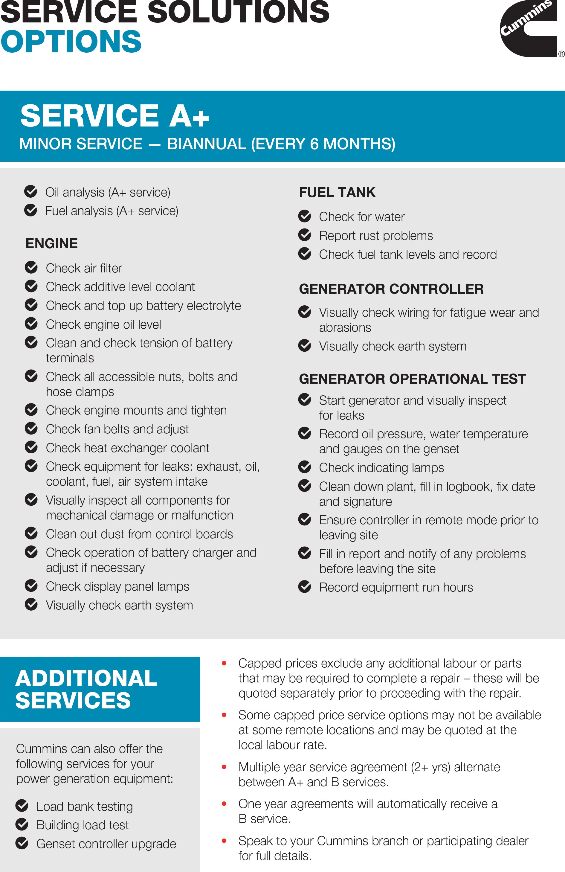 Cummins Power Generation Service Solutions